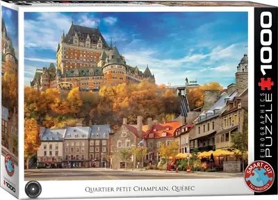 EUROGRAPHICS Puzzle Quartier Petit Champlain / 1000 dílků / 68 × 48 cm