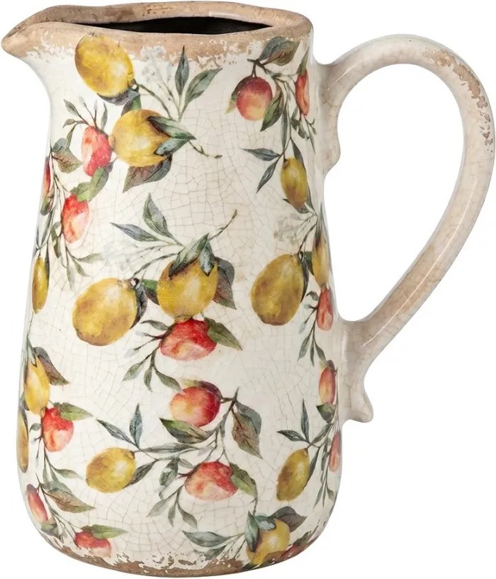 Dekorativní keramický džbán s citróny Lemon Grove M - 17*12*18 cm