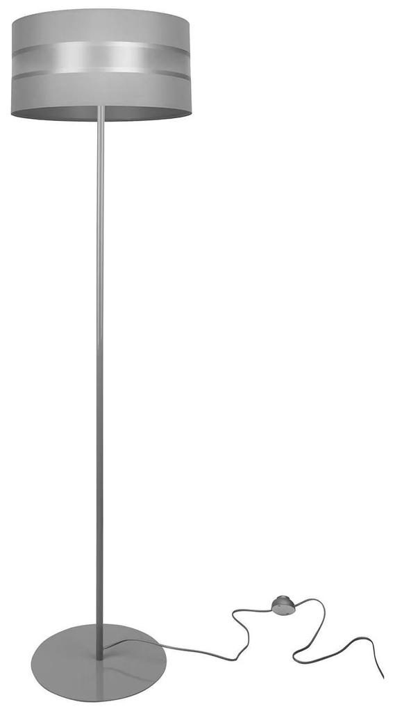 Podlahová lampa ELEGANCE, 1x textilní stínítko (výběr z 5 barev), (výběr ze 3 barev konstrukce), (fi 40cm)