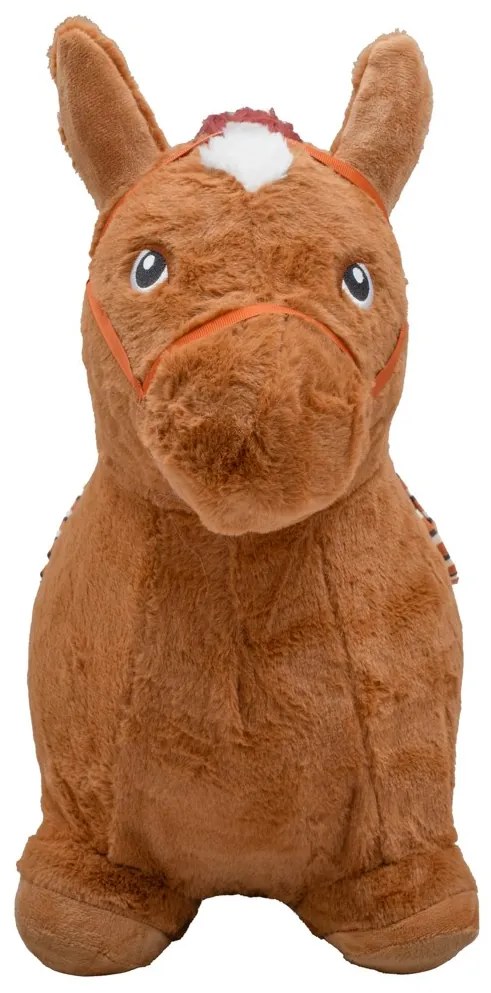 Plyšový skákací koník se zvukem Baby Mix hnědý