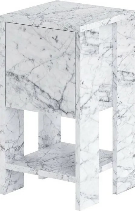 Noční stolek Ema Carrara Marble
