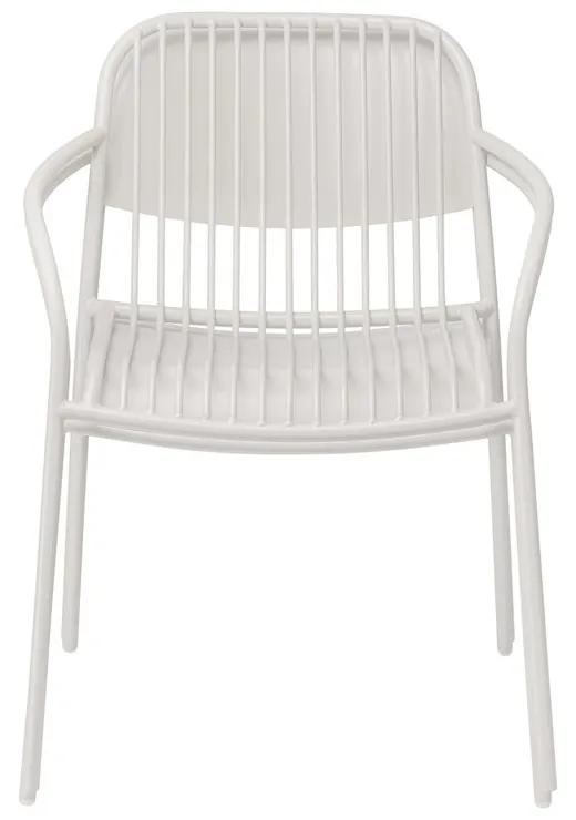 Blomus Zahradní židle s područkami YUA světle šedá 2