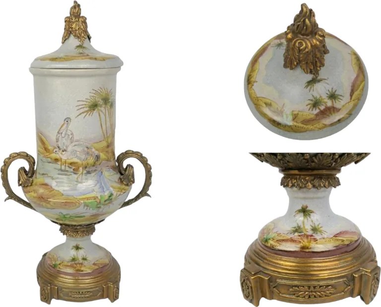 Porcelánová váza s víkem – elegantní dekorativní dóza v klasickém stylu