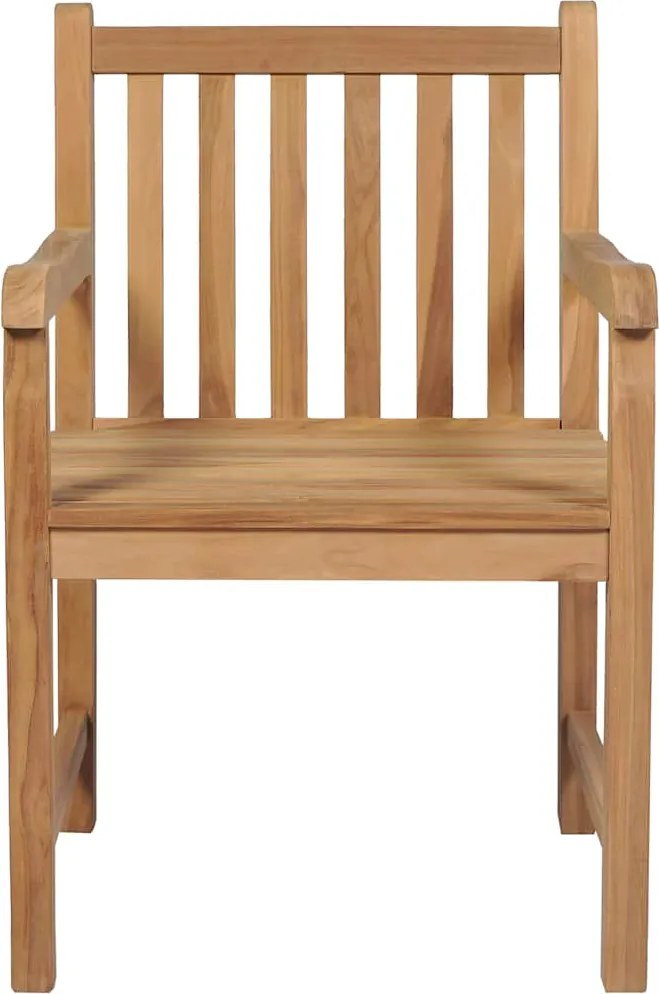 Zahradní židle 2 ks antracitové podušky masivní teak 3062745