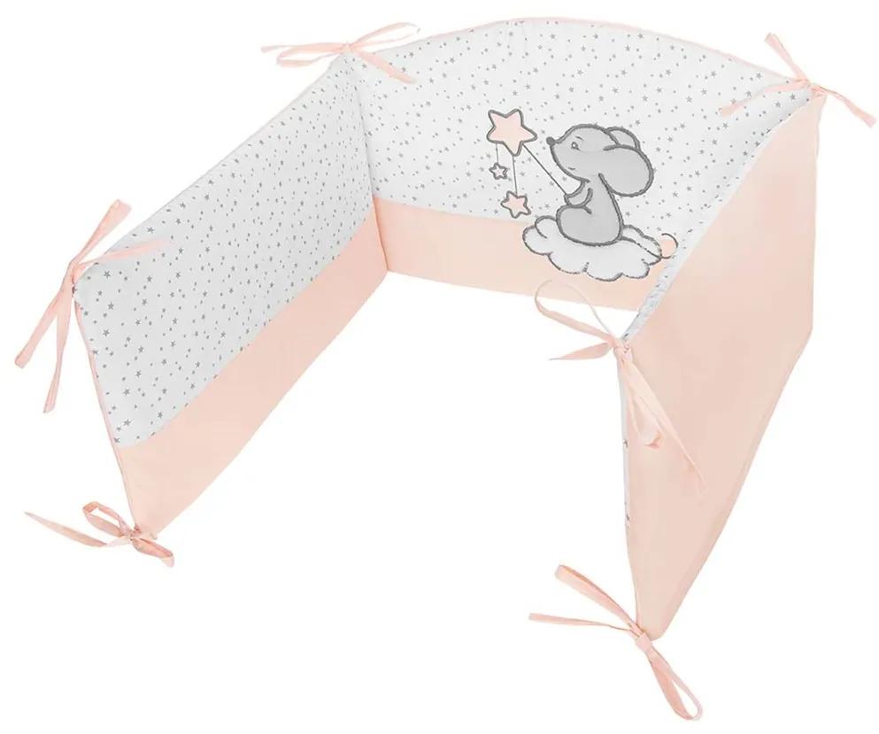 BELISIMA šestidílné ložní povlečení Cute Mouse 100x135 cm růžová