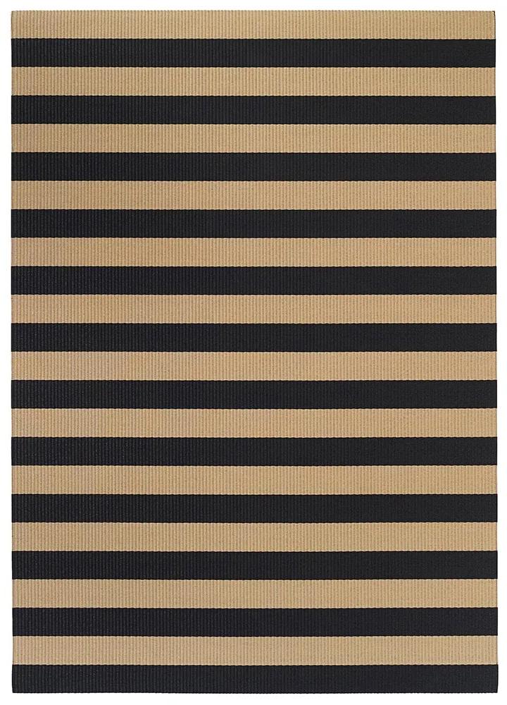 Koberec Big Stripe: Béžovo-černá 80x200 cm