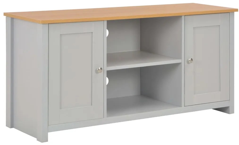 TV stolek šedý 120 x 39 x 58 cm 283740