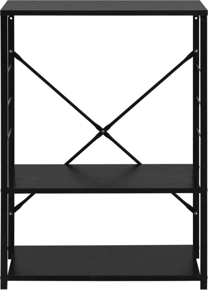 vidaXL Skříňka na mikrovlnku 60 x 39,6 x 79,5 cm kompozit [288234] Barva: černá a dub
