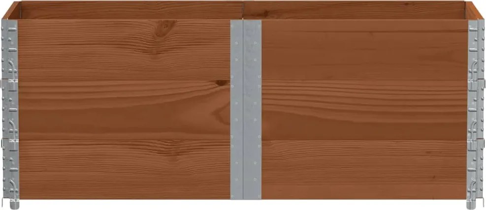 Zahradní truhlík hnědý 150 x 50 cm masivní borové dřevo 3295438