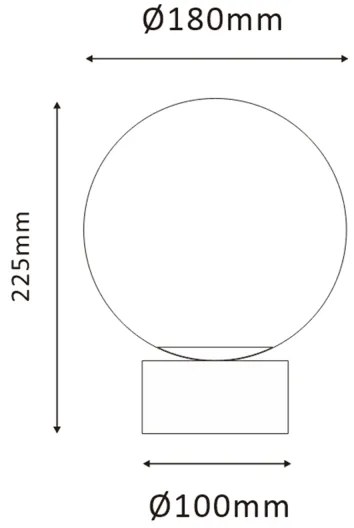 ONLI - Stolní lampa JANET 1xE14/6W/230V pr. 20 cm