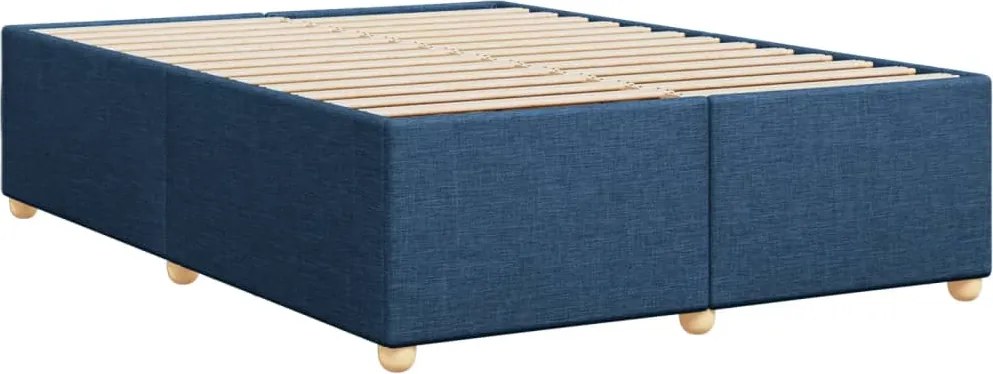 Rám postele bez matrace modrý 140 x 200 cm textil 3284742