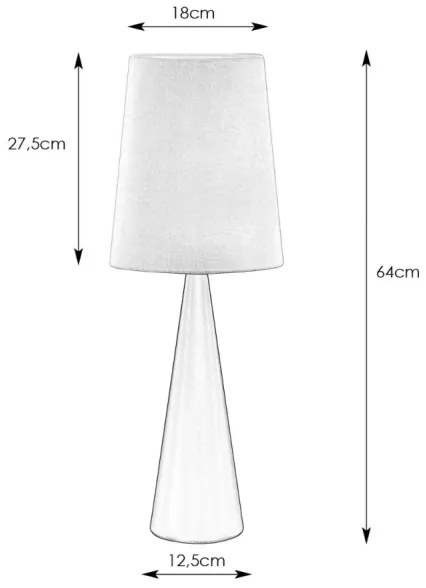 Markslöjd 108624 - Stolní lampa CONUS 1xE14/40W/230V bílá/matný chrom