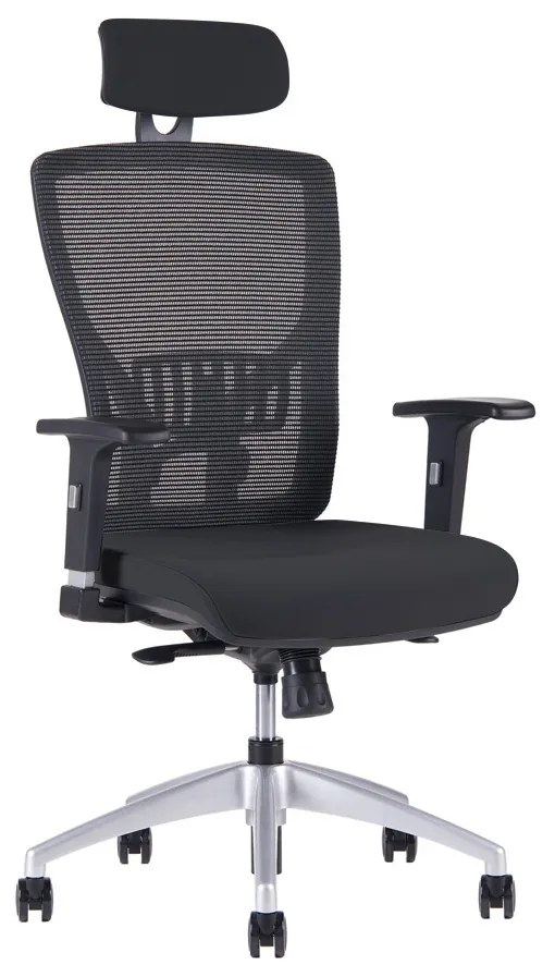 Office Pro Kancelářská ergonomická židle Office Pro HALIA MESH SP – s podhlavníkem, více barev Černá 2628