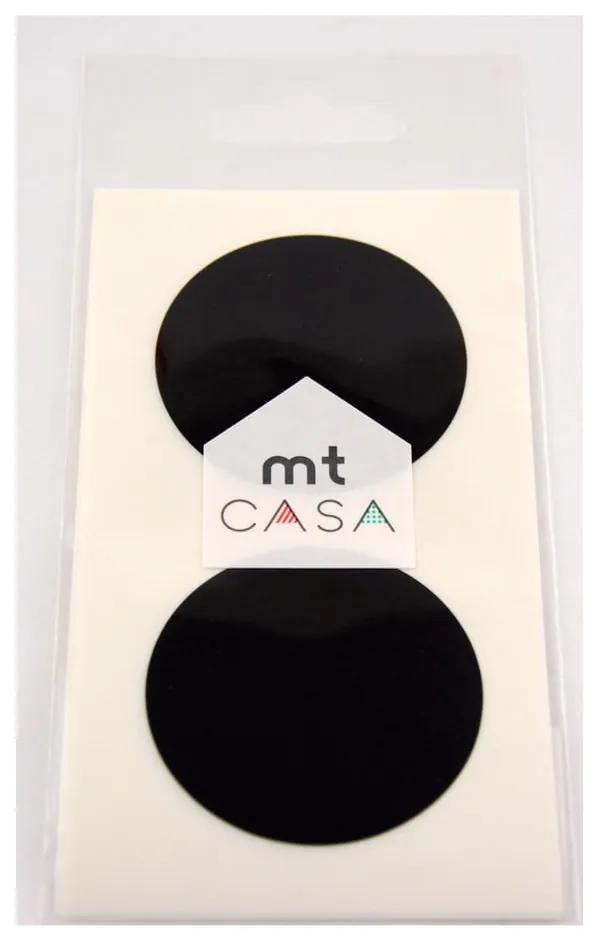 Sada 10 černých samolepek washi MT Masking Tape Casa