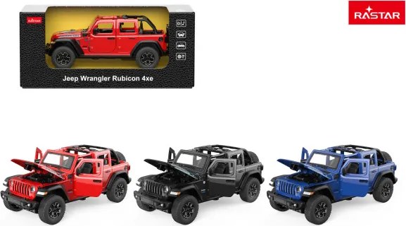 Model auta Jeep Wrangler Rubicon 1:32 RASTAR černé