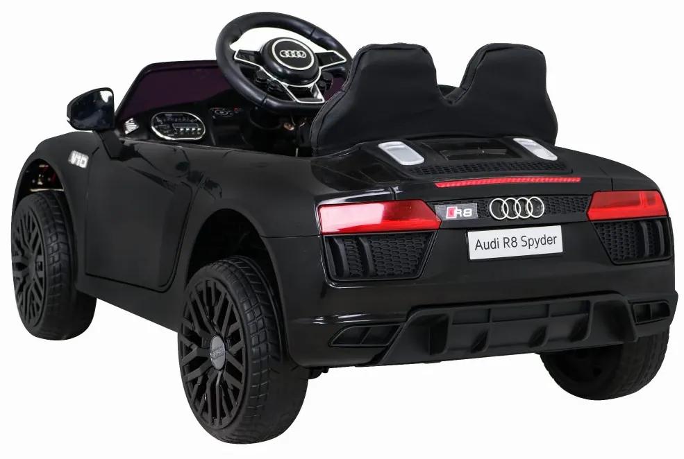 HračkyZaDobréKačky Elektrické autíčko Audi R8 Spyder S černé
