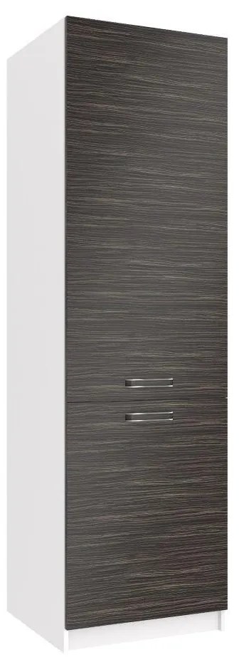 Vysoká kuchyňská skříňka Belini na vestavnou lednici 60 cm královský eben  TOR SSL60/1/WT/HK/0/F