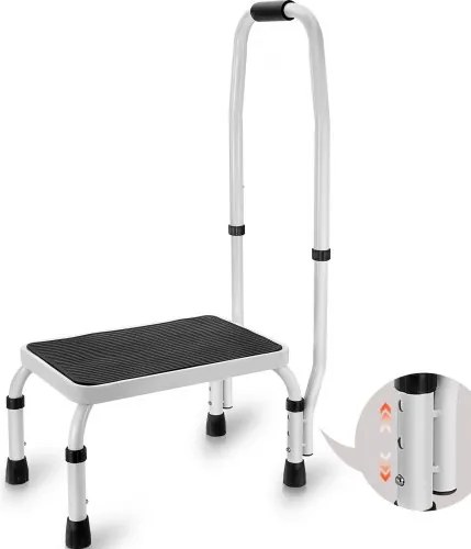 Stoupací žebřík 3 Nastavitelná výška s rukojetí Maximální zatížení 150 kg