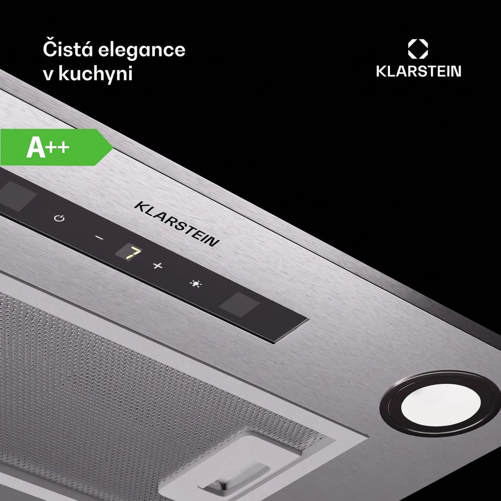 Klarstein Paolo 52, vestavná digestoř, 52 cm, 439 m³/h, LED Touch, A++