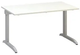 Alfa Office  Kancelářský stůl Alfa 300, 140 x 80 x 74,2 cm, rovné provedení, dezén bílá, RAL9022