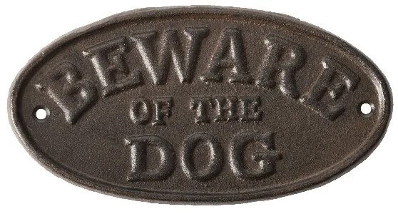 Cedule 'Beware of the dog' (DOPRODEJ)|Esschert Design