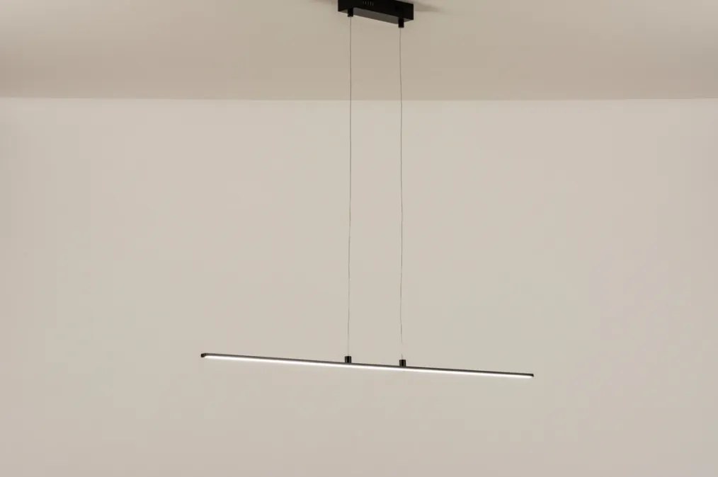 Závěsné designové LED svítidlo na lanku Novento Black