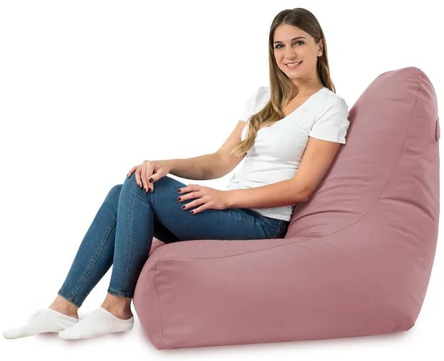 Křeslo Bali sametové, pudrově růžové