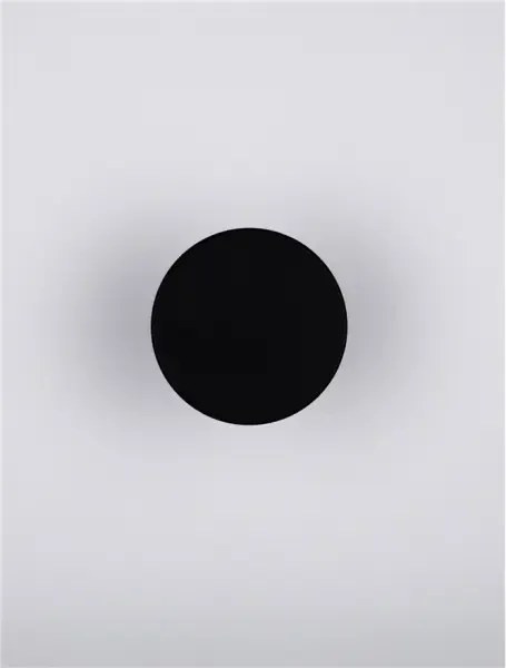 LED černá svítilna na zeď Nano 10W