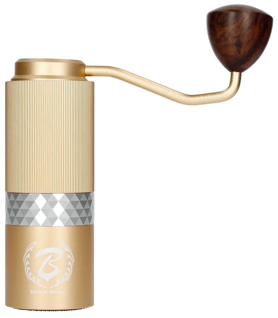 Barista Space Premium ruční mlýnek na kávu - zlatý