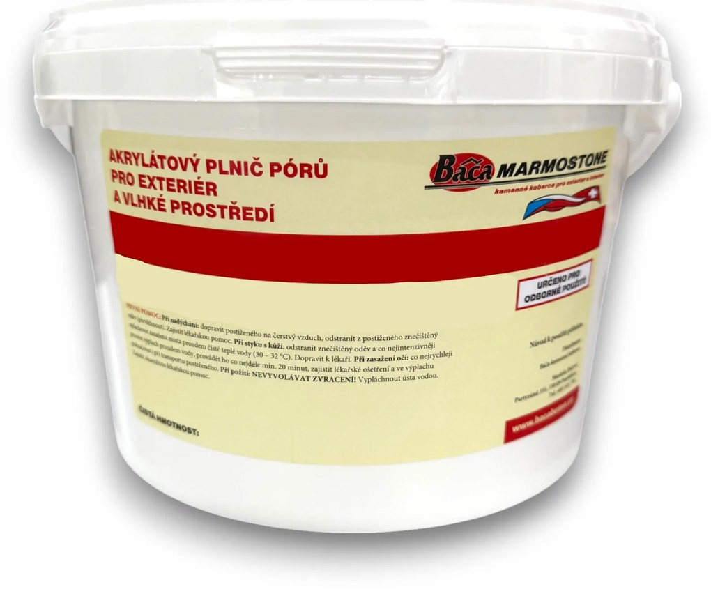 Báča Beton Jednosložkový akrylátový plnič pórů kamenných koberců a marmolitů do exteriéru a vlhka OUTDOOR PRO