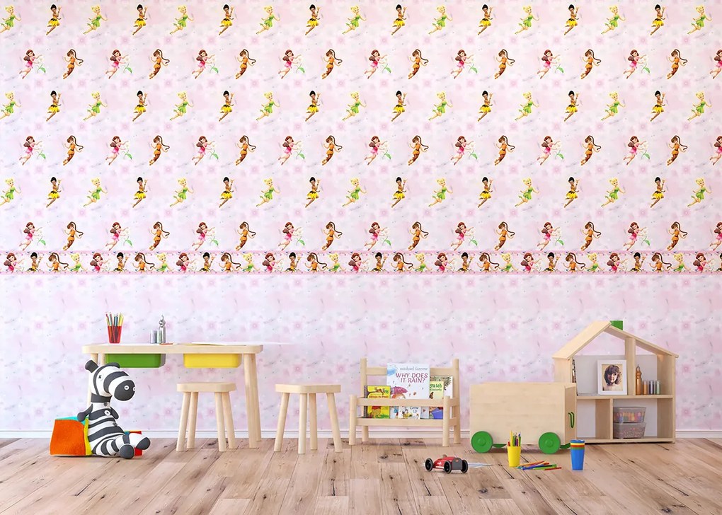 Dětská samolepící bordura na zeď Disney Víly | 5 m x 13.8 cm | DWBD8062
