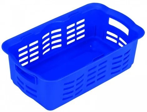 Plastový úložný košík na drobnosti, malý, modrý