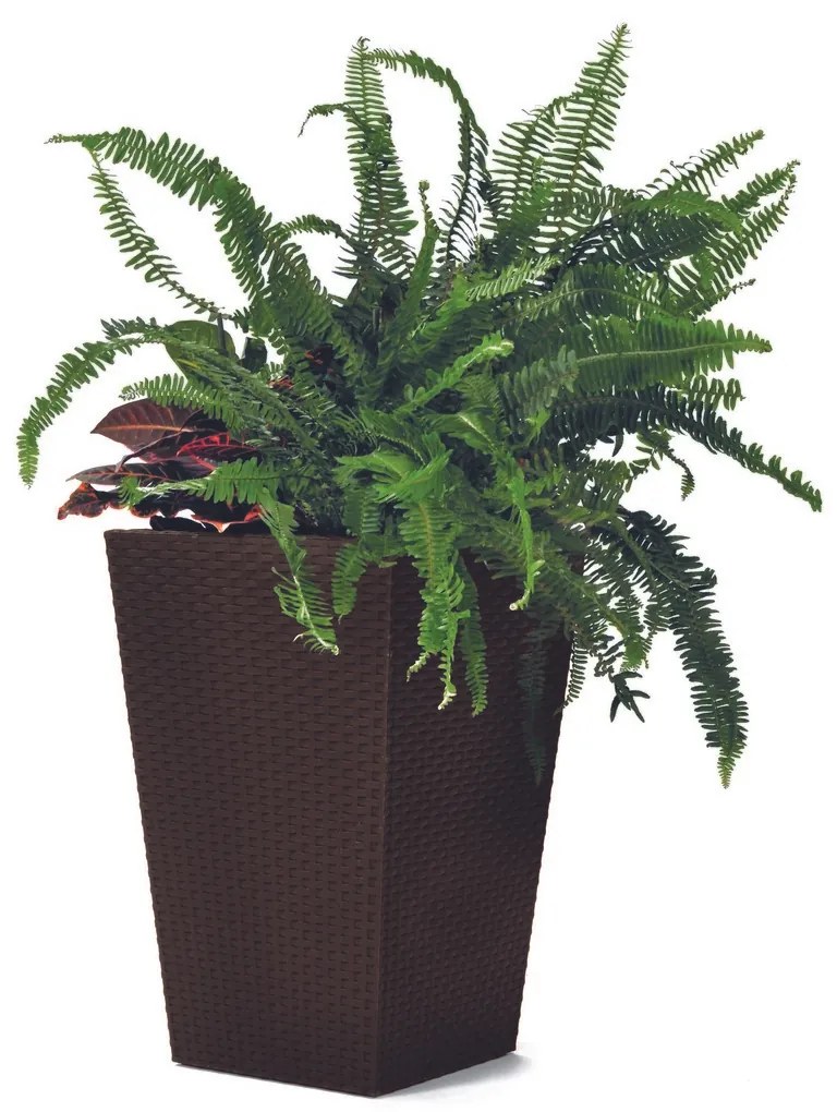 Ketter Obal na květináč Rattan Planter hnědá, 23,6 l, 29 x 44 x 29 cm