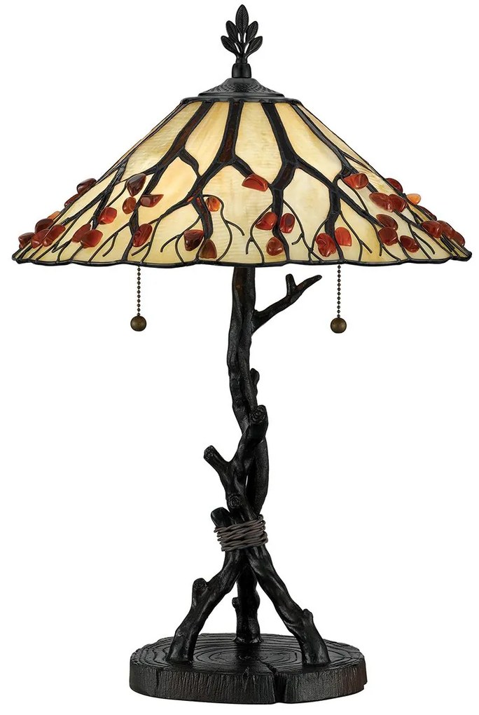 Elstead Tiffany lampa Quoizel WHISPERING/63 cm/2x60W