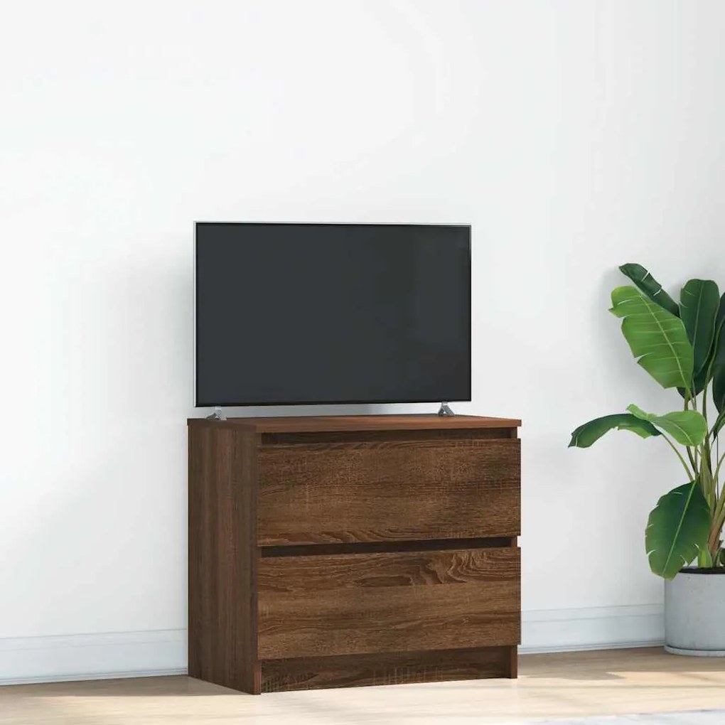 TV skříňka hnědý dub 60x35x54 cm kompozitní dřevo
