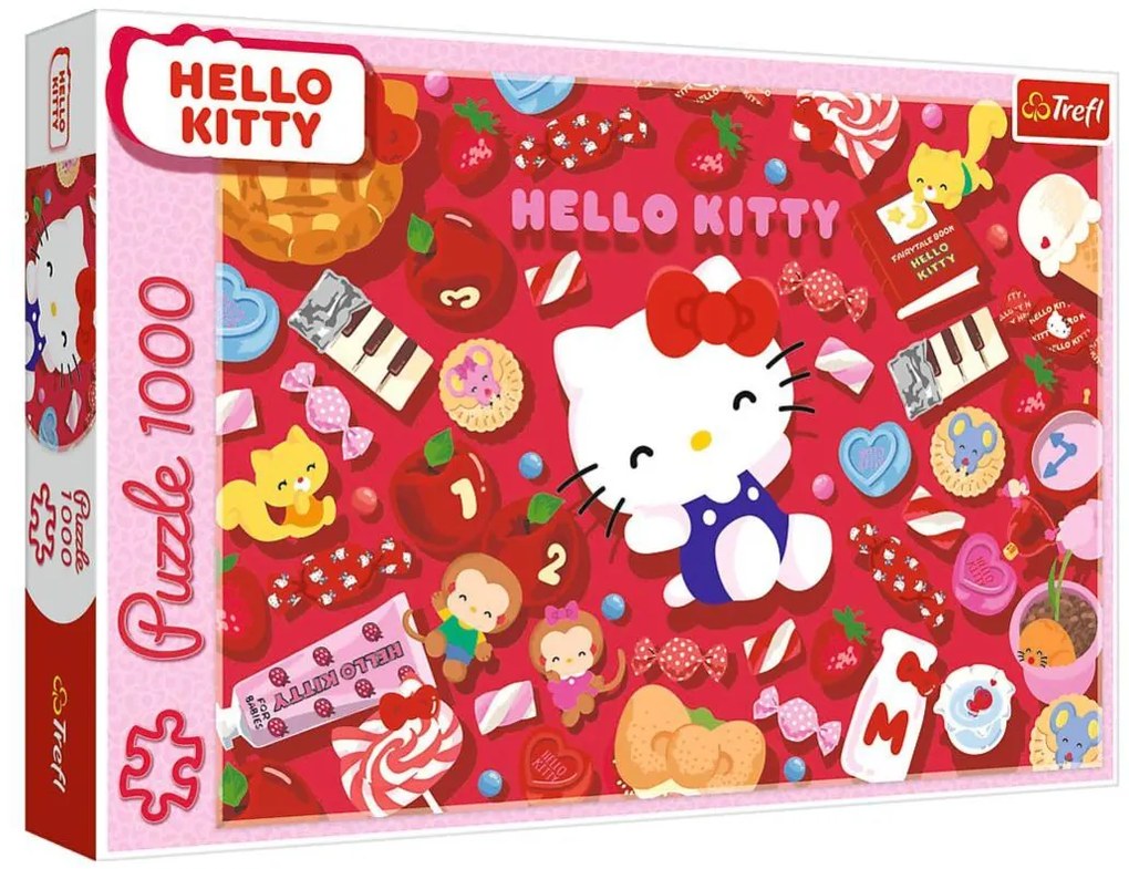 Trefl Puzzle Hello Kitty 1000 dílků 68,3x48cm v krabici 40x27x6cm