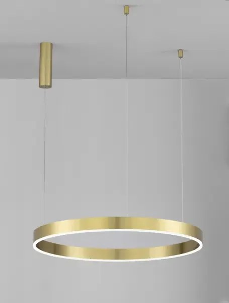 LED lustr Motif 80 zlaté CCT s dálkovým ovládáním