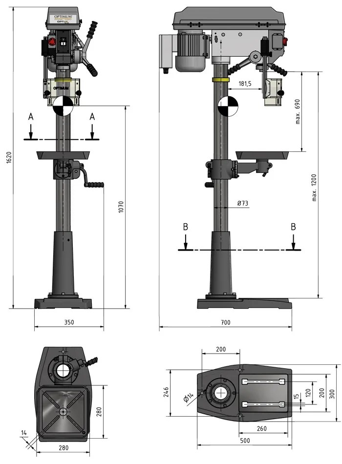 Stolní vrtačka OPTIdrill DQ 25