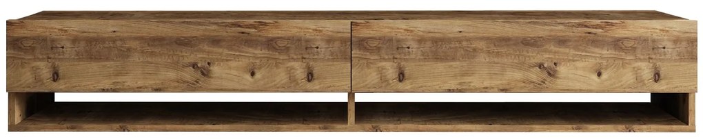 Designový nástěnný TV stolek Idonia 180 cm borovice