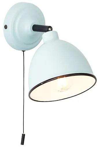 Brilliant Nástěnná lampa s vypínačem TELIO modrá 97002/40