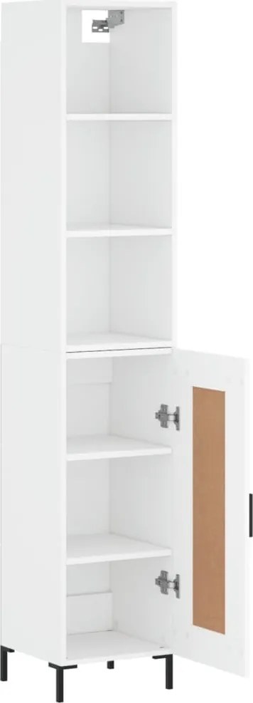 vidaXL Skříň highboard 34,5 x 34 x 180 cm kompozitní dřevo [3190085] Barva: hnědý dub