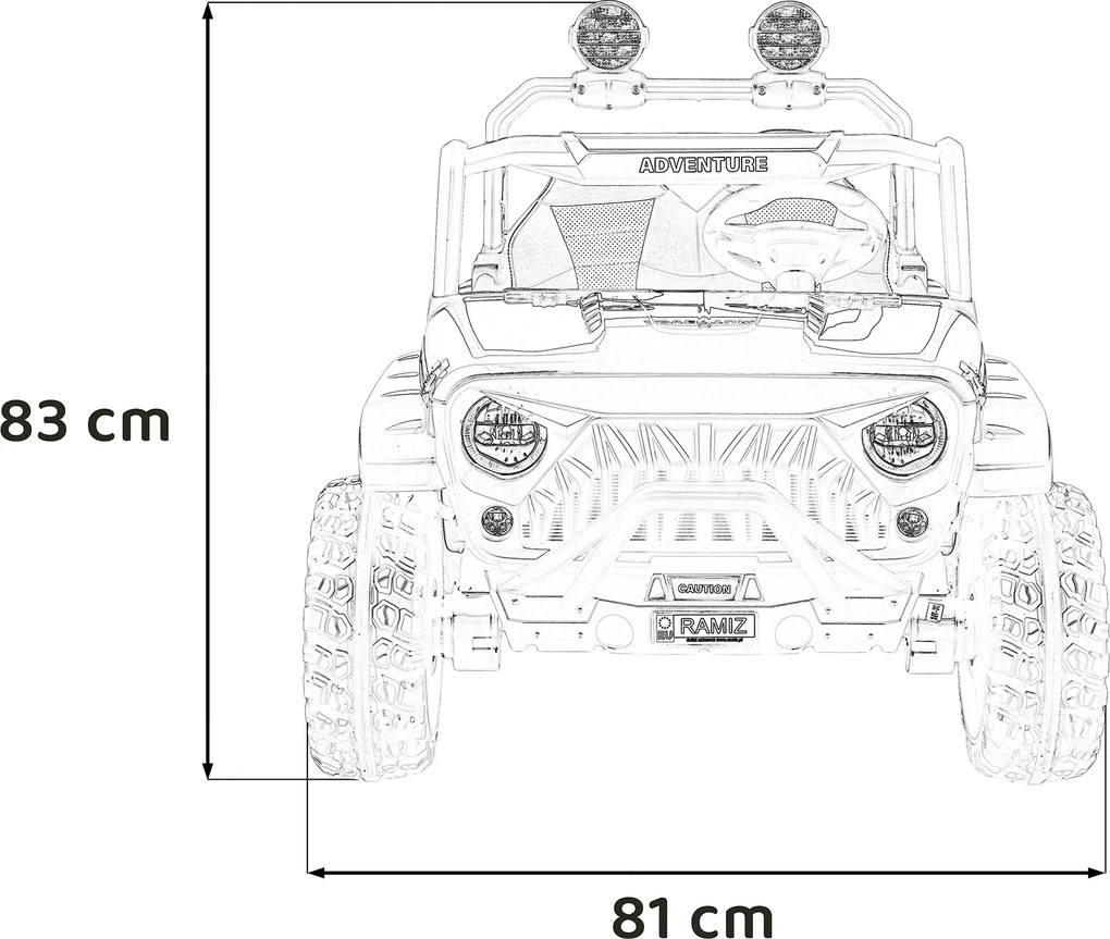 Ramiz Terénní vozidlo PASSION 4x4 růžové