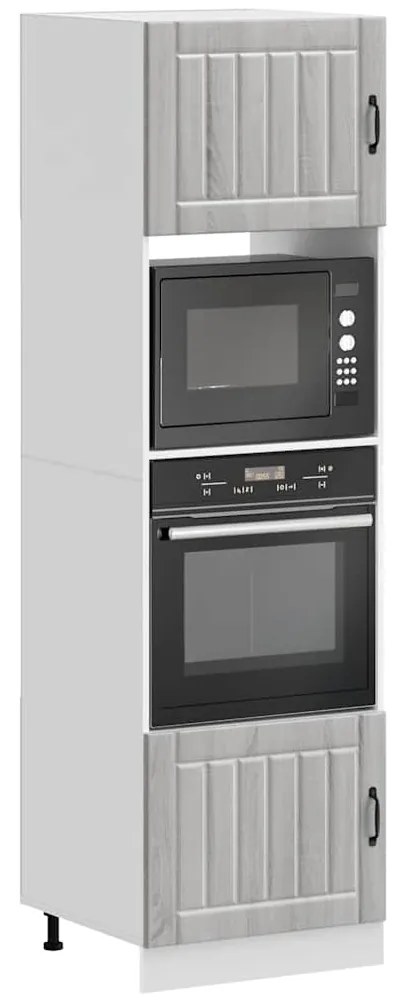 Skříňky na troubu 2 ks "Kalmar" šedý sonoma kompozitní dřevo 3315047