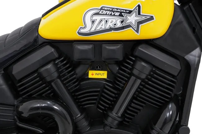 Elektrická motorka STAR žlutá