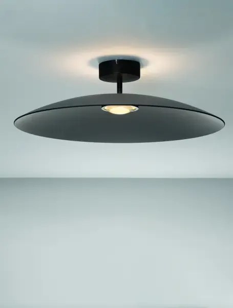 LED černo-kouřové moderní stropní svítidlo Polifemo