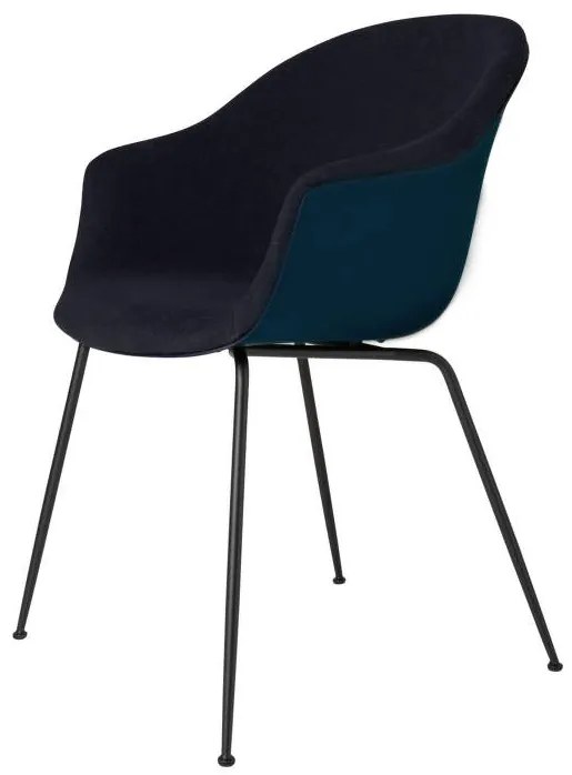 Gubi Ex-display židle Bat Dining Chair s předním polstrováním, conic base