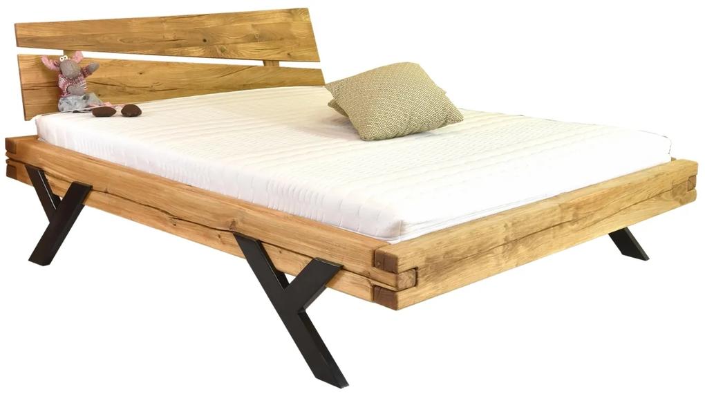 OnaDnes -20% Woody Masivní dubová postel Way 180 x 200 cm