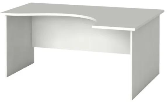 Ergonomický kancelářský pracovní stůl PRIMO, 160 x 120 cm, bílá, pravý