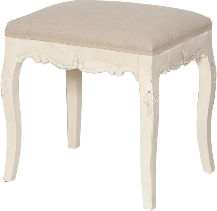 Krémová čalouněná stolička z topolového dřeva Livin Hill Rimini