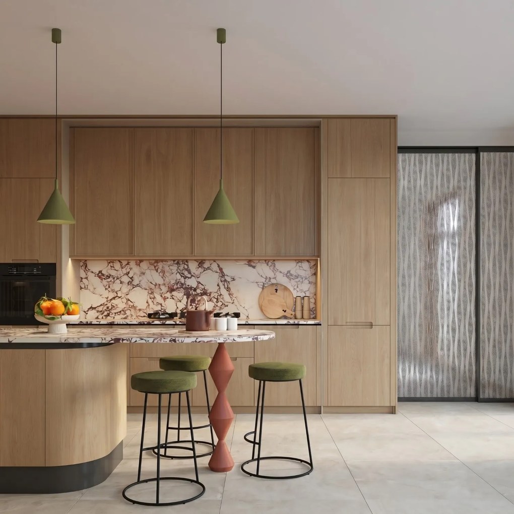 Sollux Lighting Závěsné svítidlo NOX 25 olivově zelené